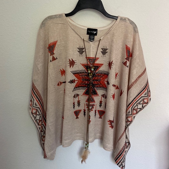 Step in Style | Tops | Step In Style Poncho Native American Western No ...